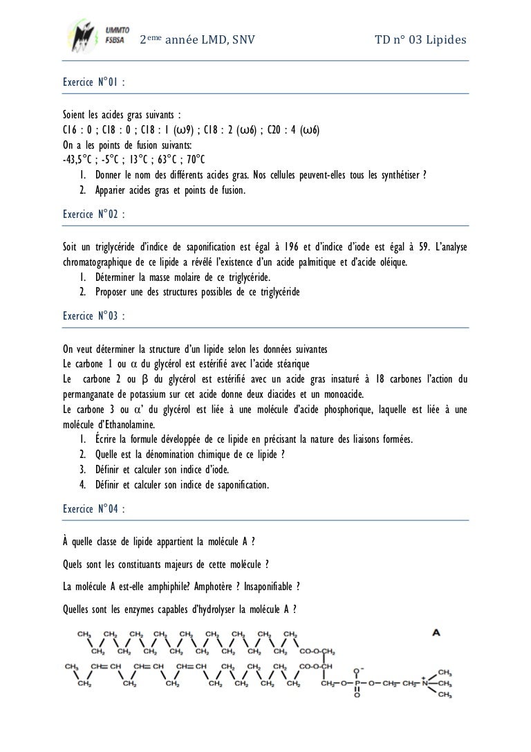 PDF Télécharger biochimie structurale lipides exercices corrigés pdf ... PDF Télécharger biochimie structurale lipides exercices corrigés pdf ...